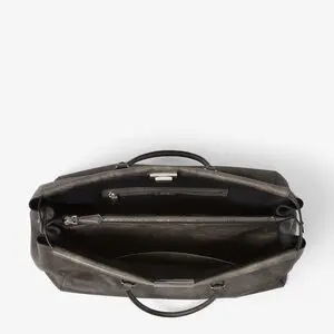 Fendi Peekaboo Tote Large Black Vintage-effect Leather Bag